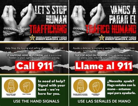 Human Trafficking Osceola County Sheriff S Office Sheriff Marco Lopez