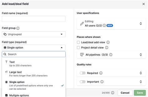 Custom Fields Knowledge Base Pipedrive
