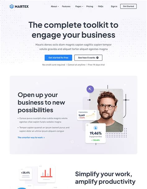 Martex Tailwind Css Software Saas And Startup Template