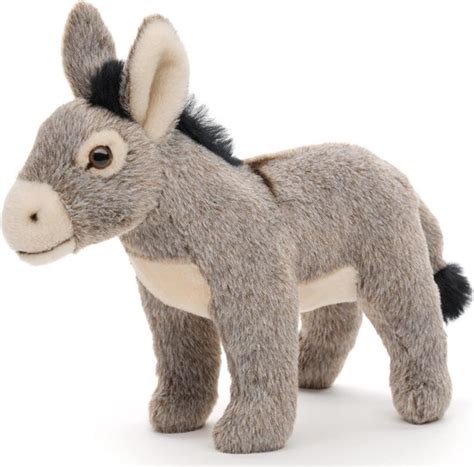 Pluchen Ezel Knuffeldier Barok Wit 30 Cm Hoog Bol