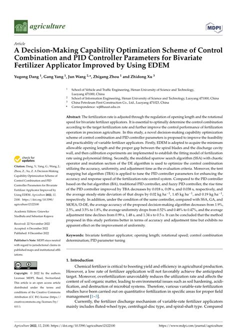 Pdf A Decision Making Capability Optimization Scheme Of Control