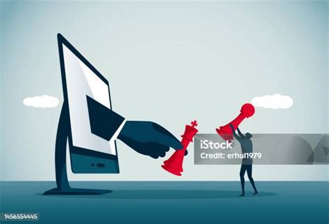 Play Chess With A Virtual Opponent Stock Illustration Download Image Now Artificial