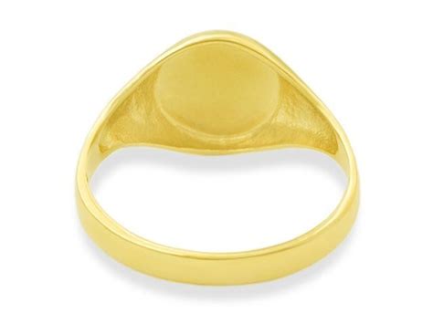 9ct Gold Oval Signet Ring R2512 Fhinds Jewellers