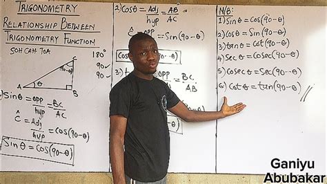 Relationship Between Trigonometry Function Derivation Examples