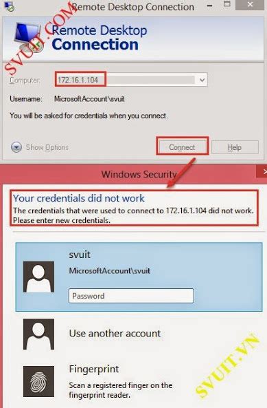 Fix Lỗi Your Credentials Did Not Work Khi Remote Desktop It System Administrator Tuts