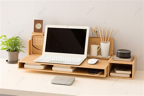 컴퓨터와 액세서리가 있는 데스크탑 감성 고해상 그림자 배경 일러스트 및 사진 무료 다운로드 Pngtree