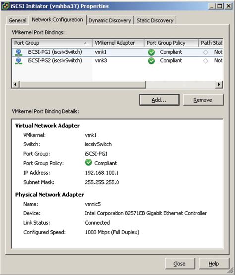 Configuring Multipathing For Software ISCSI Using Port Binding