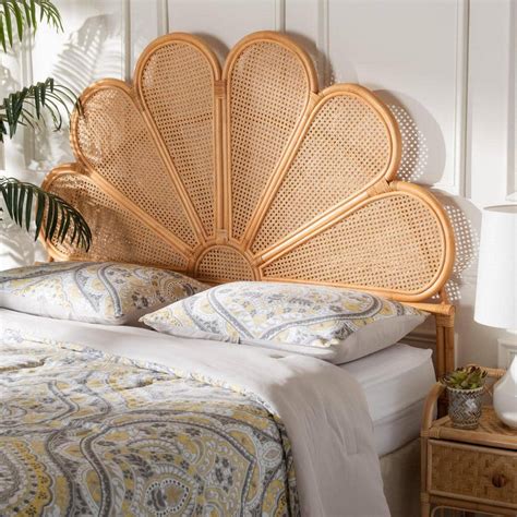 Have A Question About Bali And Pari Flower Light Honey Brown Rattan Queen