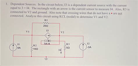 Solved Dependent Sources In The Circuit Below I3 Is A Chegg Com