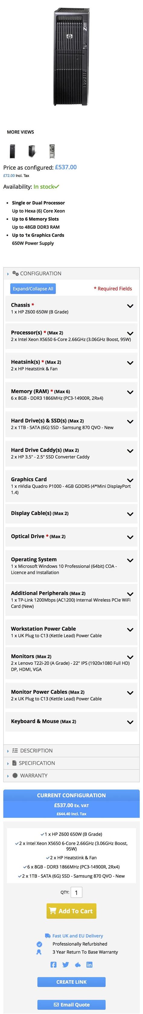 Hi Im Trying To Configure A Workstation For Solidworks And Other Projects That Include Data