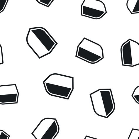Shield Protect Icon Seamless Pattern Background Business Concept Vector Illustration Shield