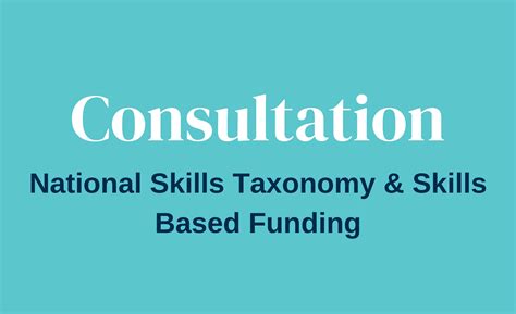 National Skills Taxonomy And Needs Based Funding Dassh