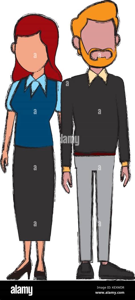 Teachers Teamwork Couple Stock Vector Image And Art Alamy