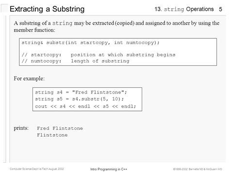 13 String Operations Intro Programming In C Computer Science Dept Va