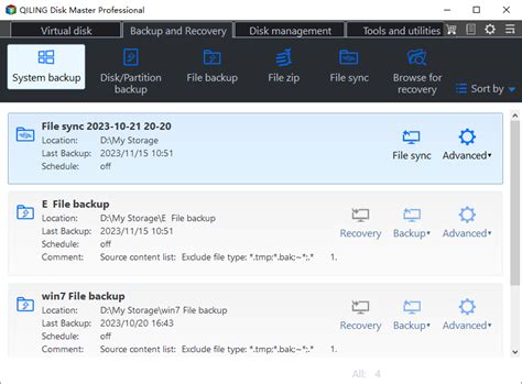 system backup