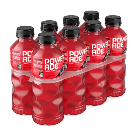 Powerade 8 Pack 20 Fl Oz Fruit Punch Soft Drink 00049000045666 At