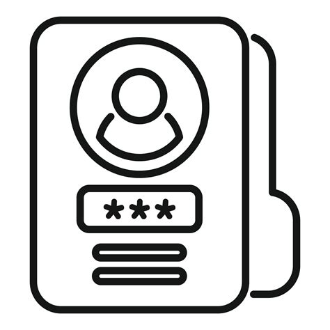 Folder Password Recovery Icon Outline Vector Page Log 15157828 Vector Art At Vecteezy