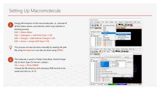 Molecular Docking Using Autodock Tools PPTX Chemistry Science