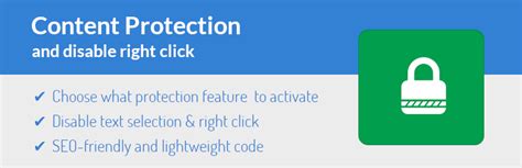 Content Protection And Disable Right Click Wordpress Plugin