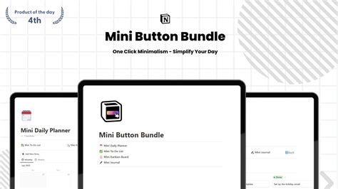 Mini Button Bundle For Free By Felix Digital Stash Bundle Notion Template