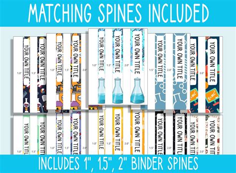 10 Editable Laboratory Binder Covers Includes 1 15 2 Spines