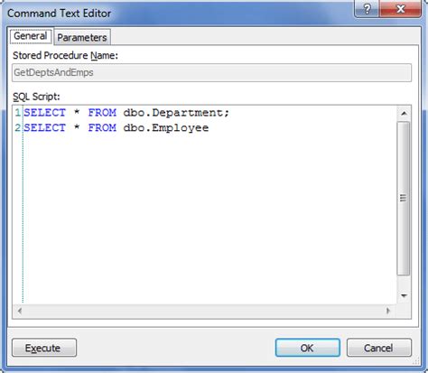 Command Text With Multiple Resultsets