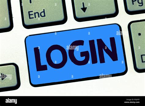 Word Writing Text Login Business Concept For Entering Website Blog Using Username And Password