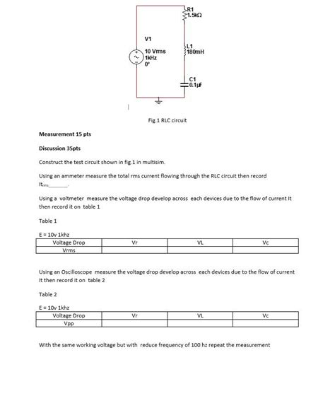 Solved Note Only Do This If You Have Multisim Note Chegg Com