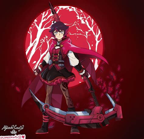 Rwby X Jl Ruby Redesign [corazonarts] R Rwby Ruby Rose
