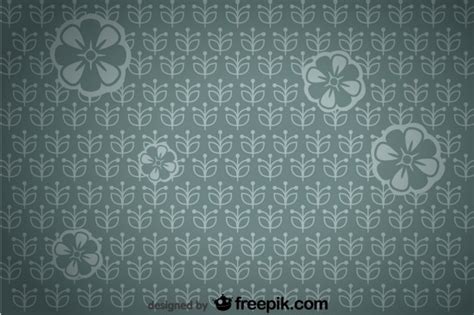 Free Vector Seamless Retro Floral Vignette Background
