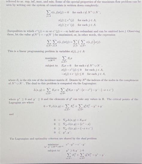 Solved Re Express The Max Flow Problem For The Network Shown Chegg