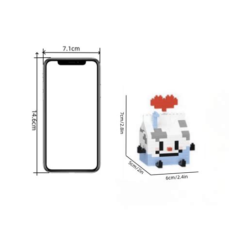 1 Set Cute Milk Box Shape Abs Building Blocks Toy With Manual And