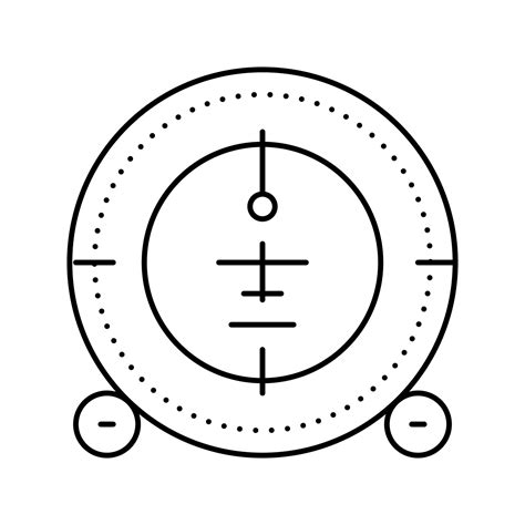 Airplane Compass Line Icon Vector Illustration 19002886 Vector Art At