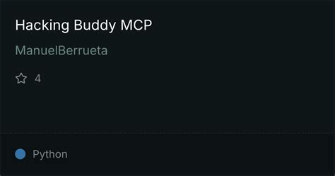 Hacking Buddy Mcp Glama