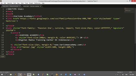 Membuat Website Sederhana Kursus Web Programming Applications Kursus Seo Kursus Autocad