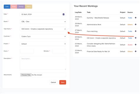 Add Worklog Hellohrm