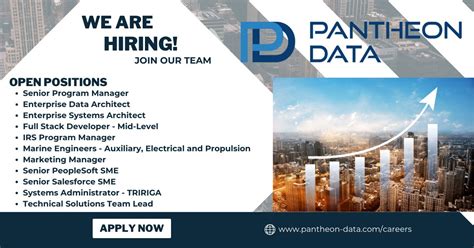 Pantheon Data On Linkedin 🚀 Pantheon Data Is Hiring Please Share