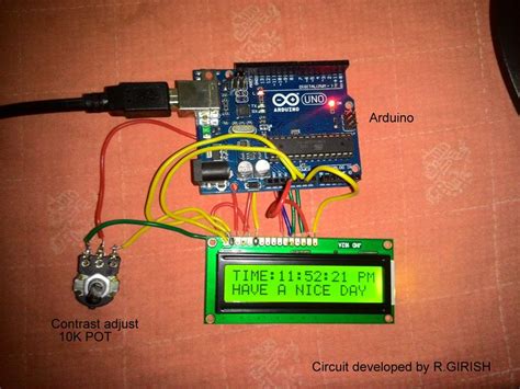 Circuit Diagram For Arduino Based Digital Clock Circuit Diagram