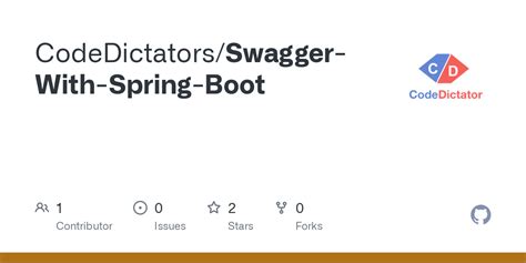 GitHub CodeDictators Swagger With Spring Boot