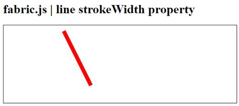 Fabricjs Line Strokewidth属性用法及代码示例 纯净天空