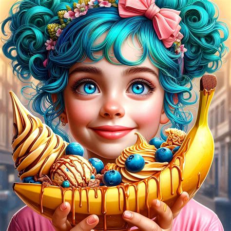 Download Ai Generated Girl Ice Cream Royalty Free Stock Illustration
