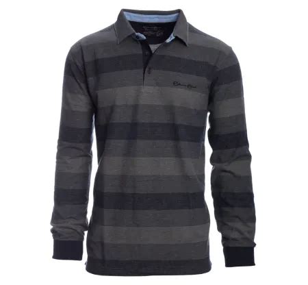 Mens Striped Polo Shirts Classic And Stylish Ethnic Blue 2