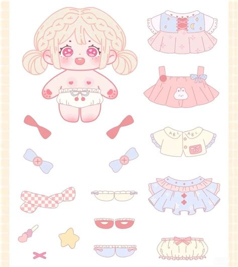 99 Hình ảnh Paper Doll Chibi Bộ Búp Bê Cute Cho Bé