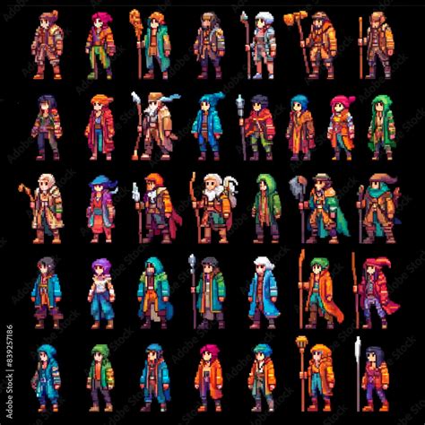 Traditional Tabletop Rpg Pixel Art Sprite Sheet Platformer Character – eroppa