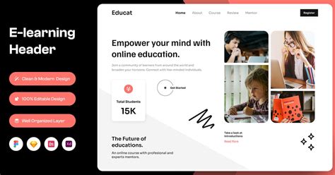 e learning hero header image websites ux and ui kits ft teenage