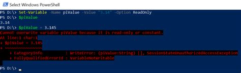 Powershell Constant And Read Only Variables Shellgeek