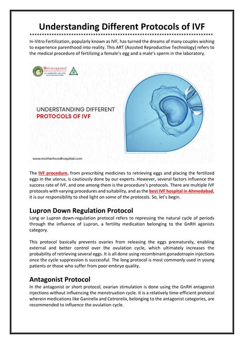 Ppt Understanding Different Protocols Of Ivf Powerpoint Presentation