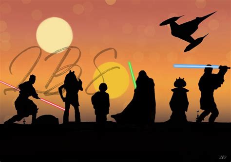 Star Wars Silhouette Wallpapers Top Free Star Wars Silhouette