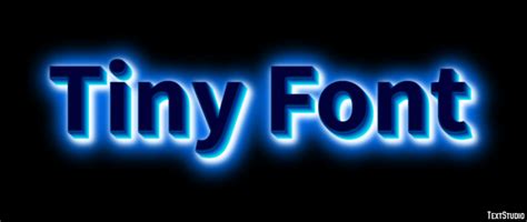 Tiny Font Text Effect And Logo Design Font
