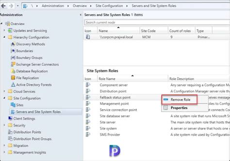 Ways To Uninstall Or Remove SCCM Fallback Status Point Role